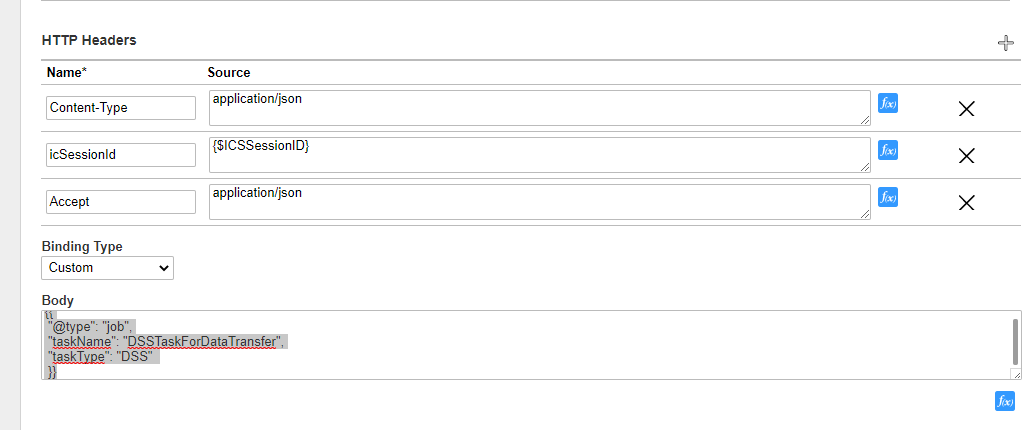 HOW TO: Pass json parameter for POST request to external api calls in CAI