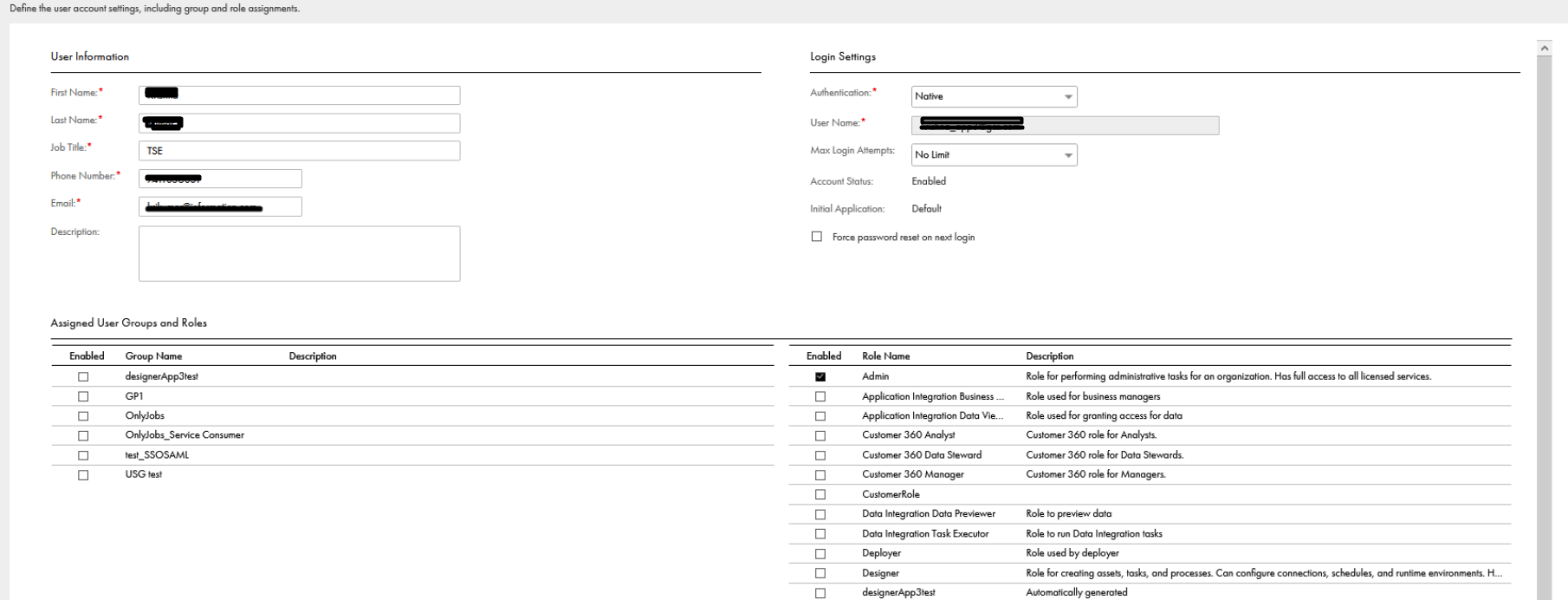 How To Update An User In Iics Org Using Iics Rest Api Resources