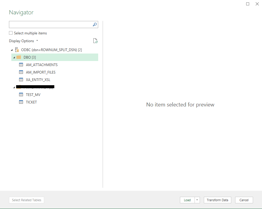 Data Vault ODBC Setup To connect MS EXCEL GET DATA
