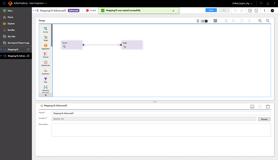 CDI-Elastic UI changes with Advanced Integration