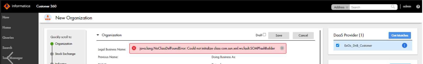 ERROR: "java.lang.NoClassDefFoundError: Could not initialize class com.sun.xml.ws.fault ...