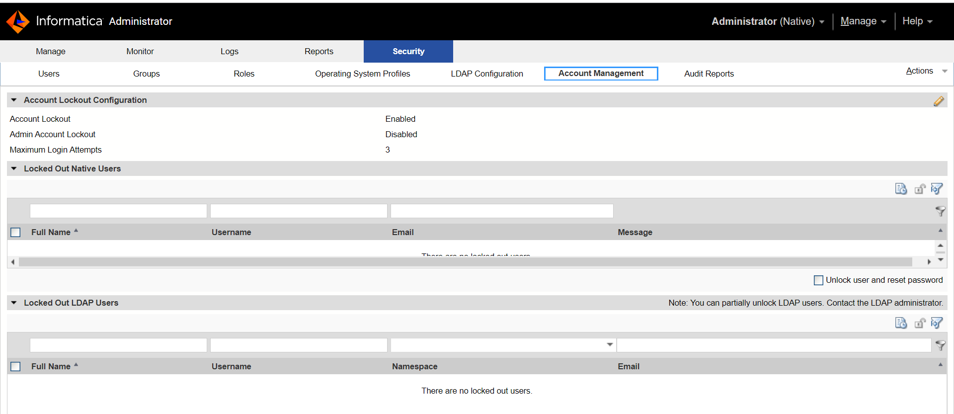 FAQs on User activity log in Informatica PowerCenter