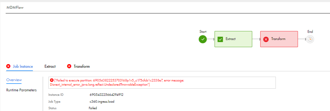 ERROR : C360 SAAS - Ingress job is failing with Disnext_internal_error_java.lang.reflect ...