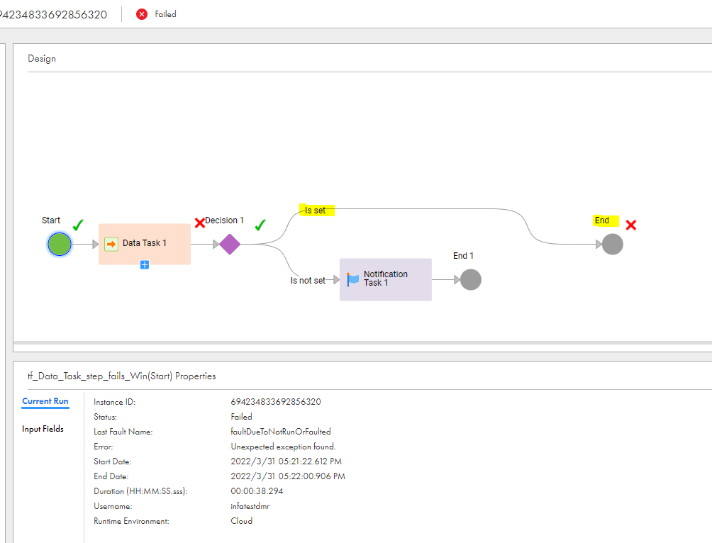April22 Feature Displays Error In Output Fields When A Data Task Step Fails In An Advanced 