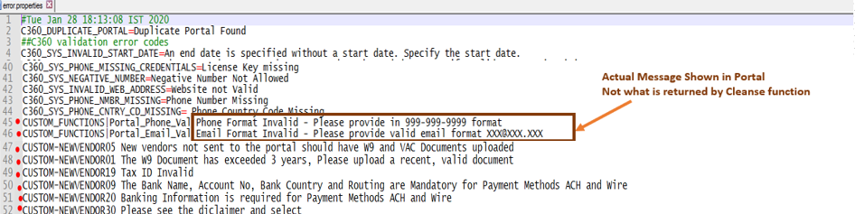 HOW TO: Display Validation Error Messages in MDM C360/S360 portal UI
