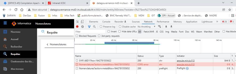 ERROR: "Either Entity 360 configuration is not correct or there is no ...