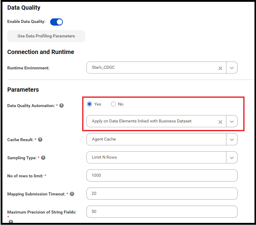 Data Quality Automation options in CDGC