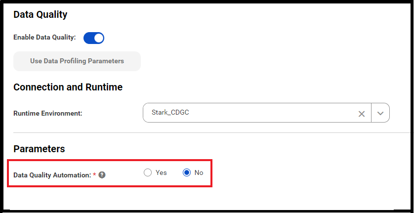 Data Quality Automation options in CDGC