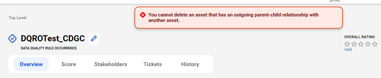 ERROR: "Unable to delete the asset. You cannot delete an asset that has ...