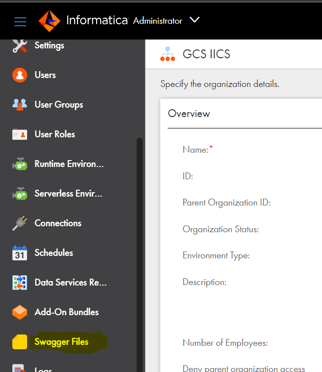 HOW TO: Generate Swagger file in IICS