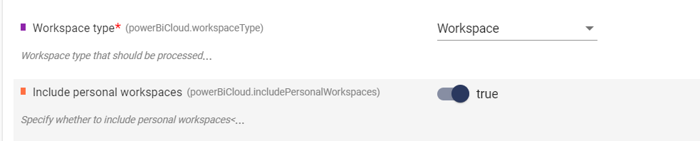 How to scan Powerbi Personal Workspace in Metadex