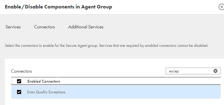 ERROR: "Unable to fetch Connector attributes" while creating Exception ...
