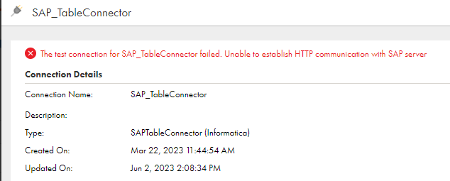 ERROR : "Syntax error in program /INFADI/SAPLTBLRDR" while running SAP Table Reader mapping in IICS