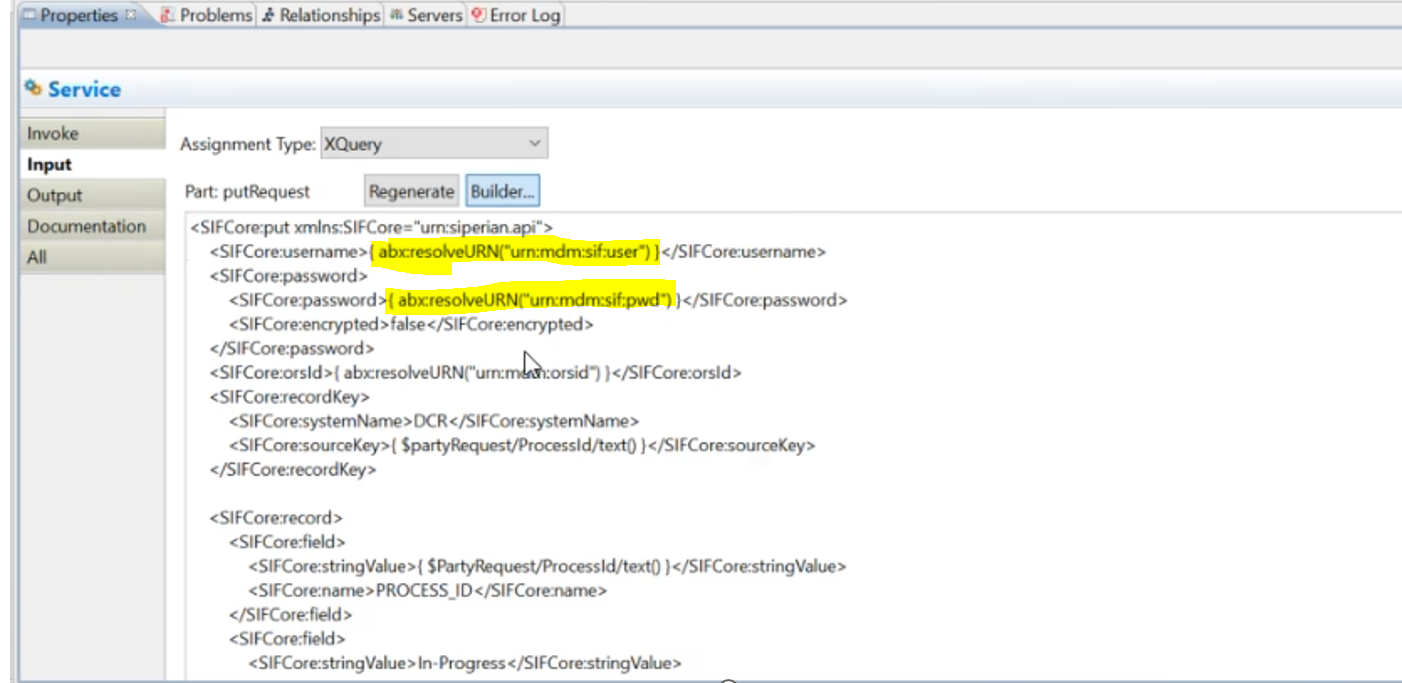 HOW TO: Manage the SIF API credentials in the ActiveVOS tasks without hardcoding them in workflow