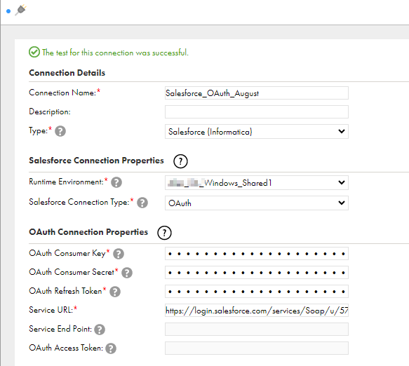 Configuring Salesforce OAuth in Informatica IICS