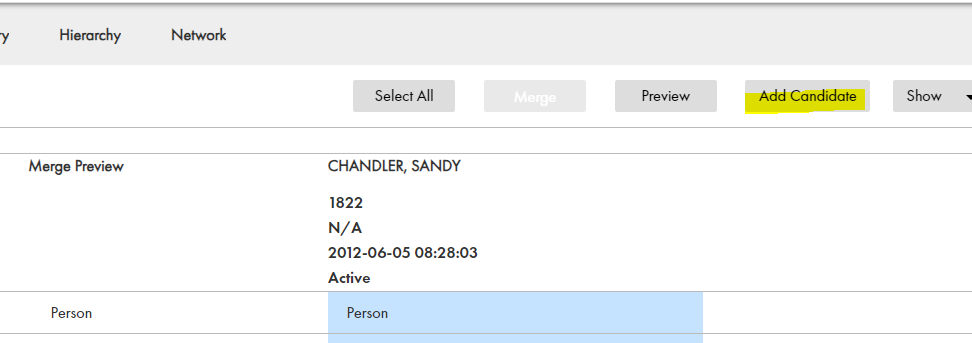 HOW TO: Add a match candidate from UI [ E360/C360]
