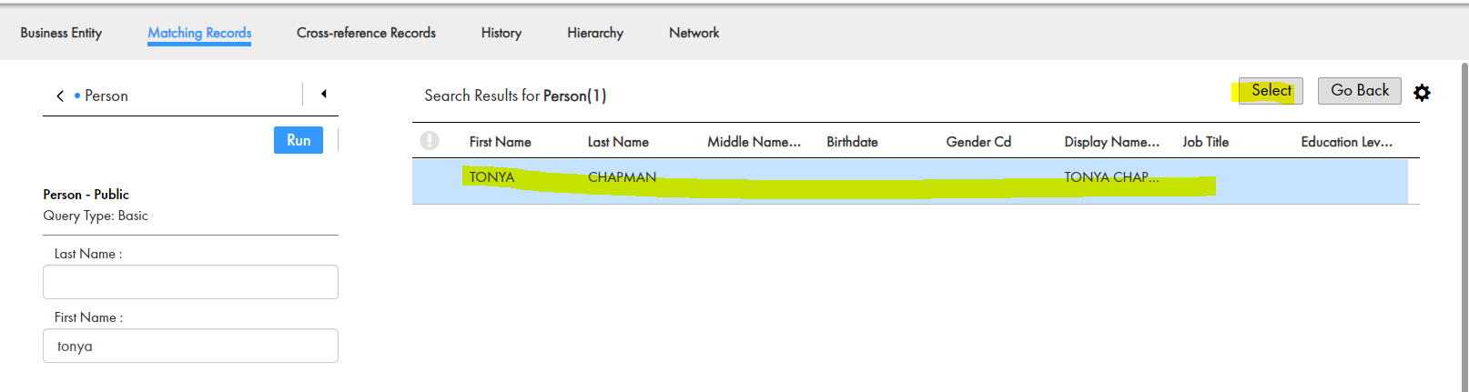 HOW TO: Add a match candidate from UI [ E360/C360]