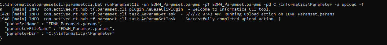 How To Implement Parameter Set In Iics 