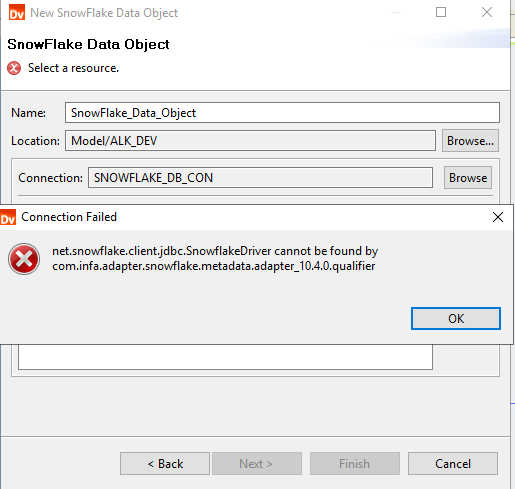 Error Netsnowflakeclientjdbcsnowflakedriver Cannot Be Found While Importing Snowflake 