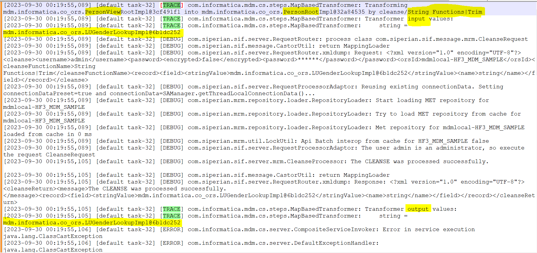 HOW TO: Debug cleanse transformation issues in E360