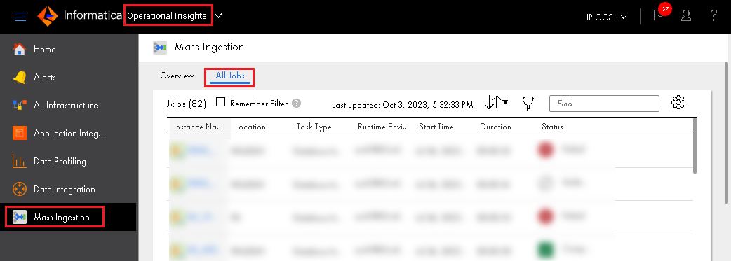 HOW TO: Steps to check IICS job status