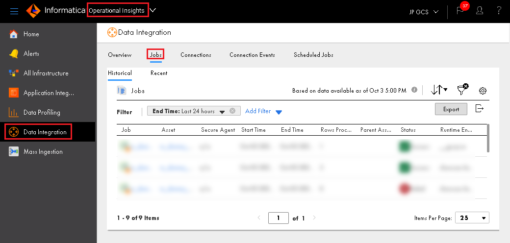 HOW TO: Steps to check IICS job status