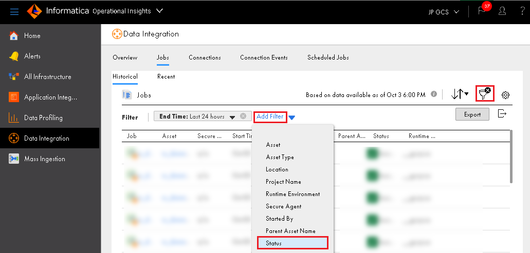 HOW TO: Steps to check IICS job status