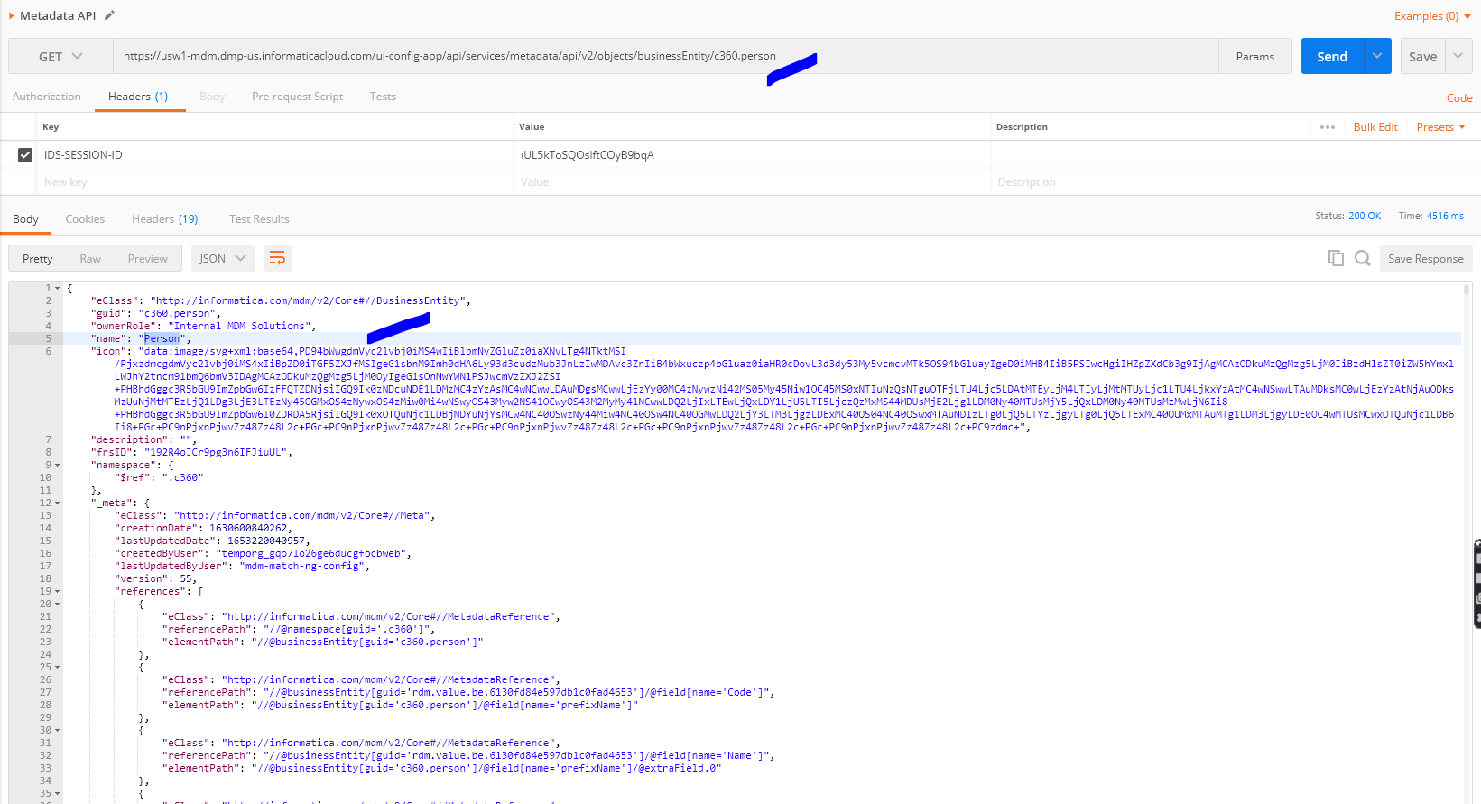 How to capture the BE Metadata via API in SAAS ? (Customer 360 / MDM ...