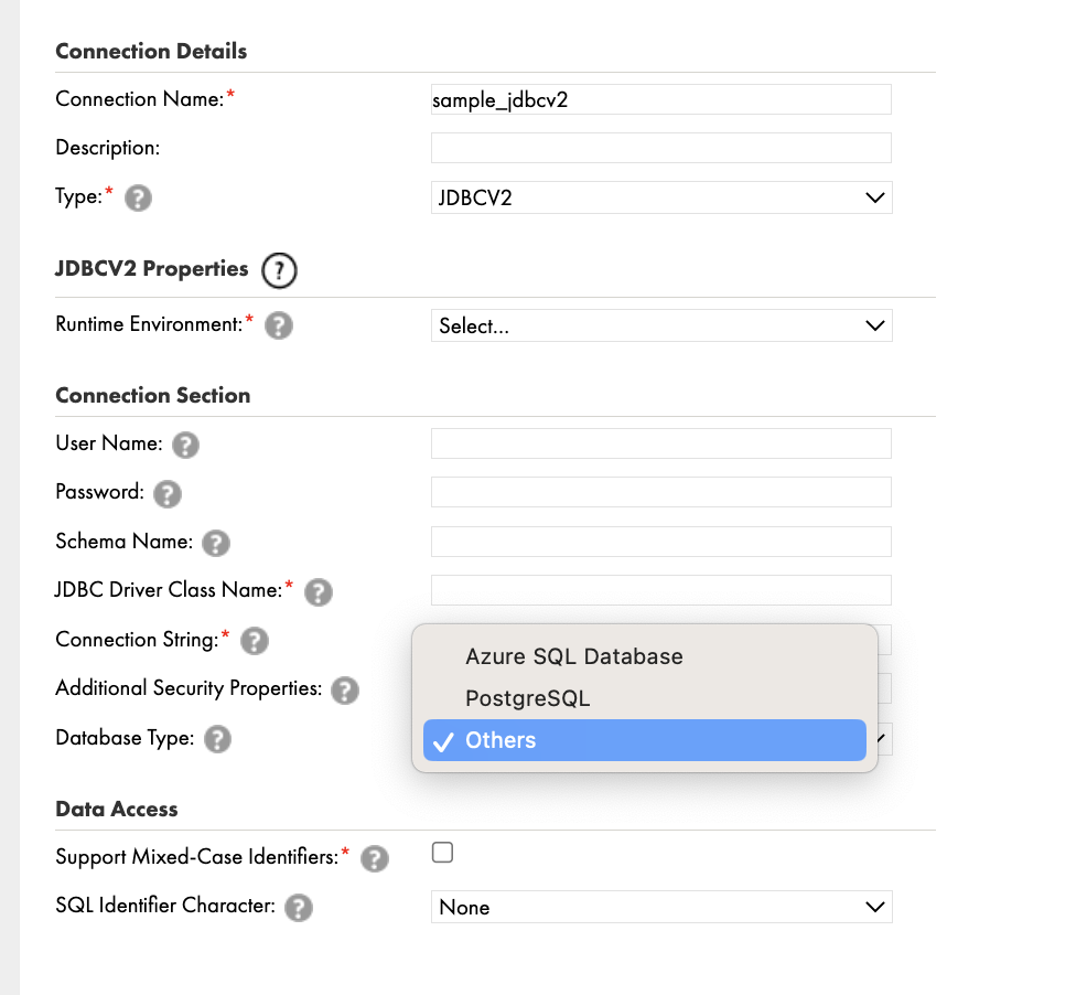Mapping with JDBC_V2 target fails with "Unsupported Database Subtype for Create Target" error ...
