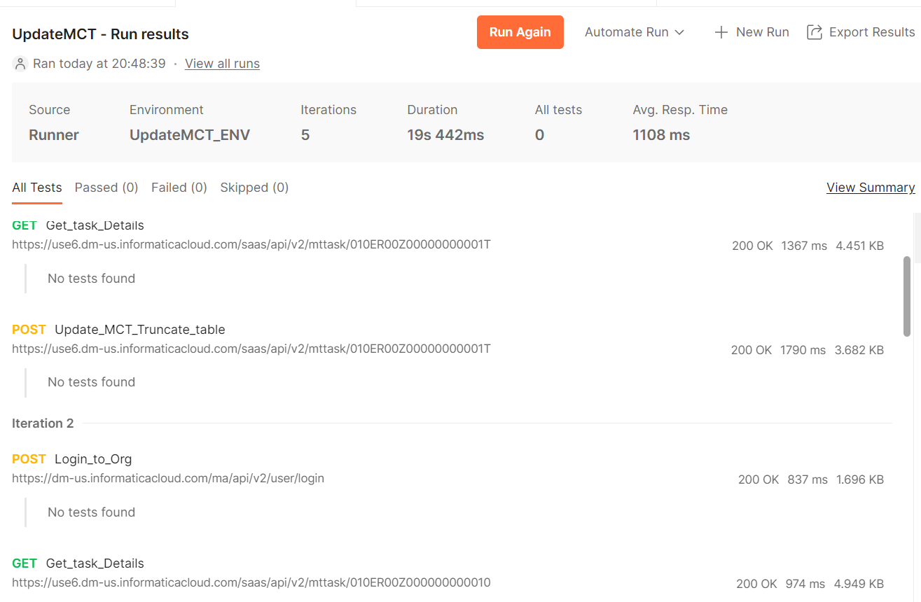 Automating set of Rest API calls to perform operations in bulk using POSTMAN