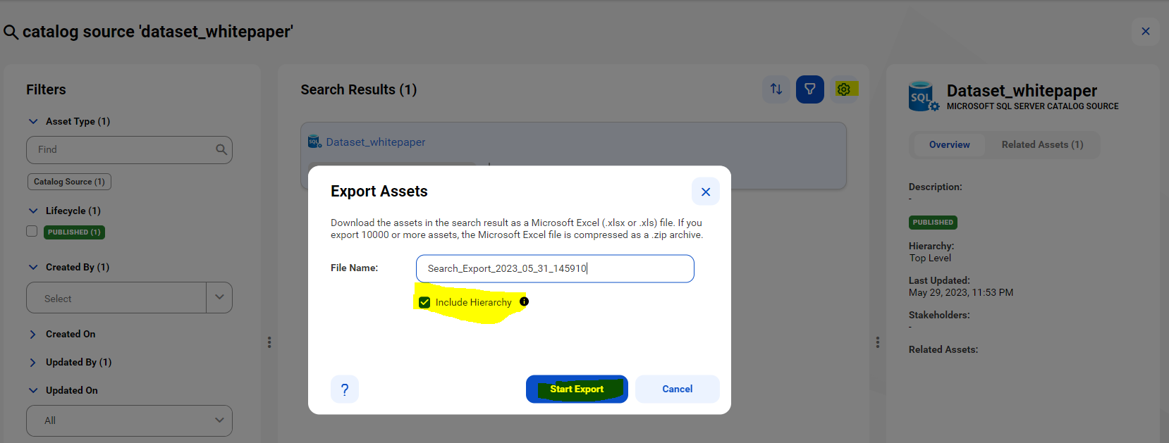 HOW TO: Associate business datasets with technical data elements in CDGC