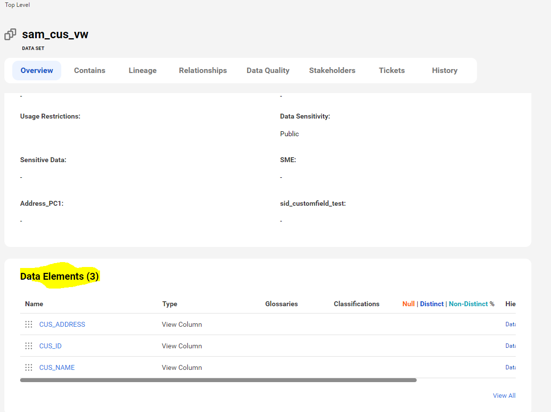 HOW TO: Associate business datasets with technical data elements in CDGC
