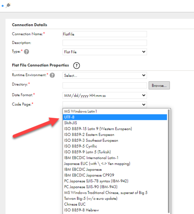 HOW TO: Configure flat file connection encoding in C360 SaaS