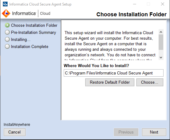 HOW TO: Install a secure agent on a Windows machine