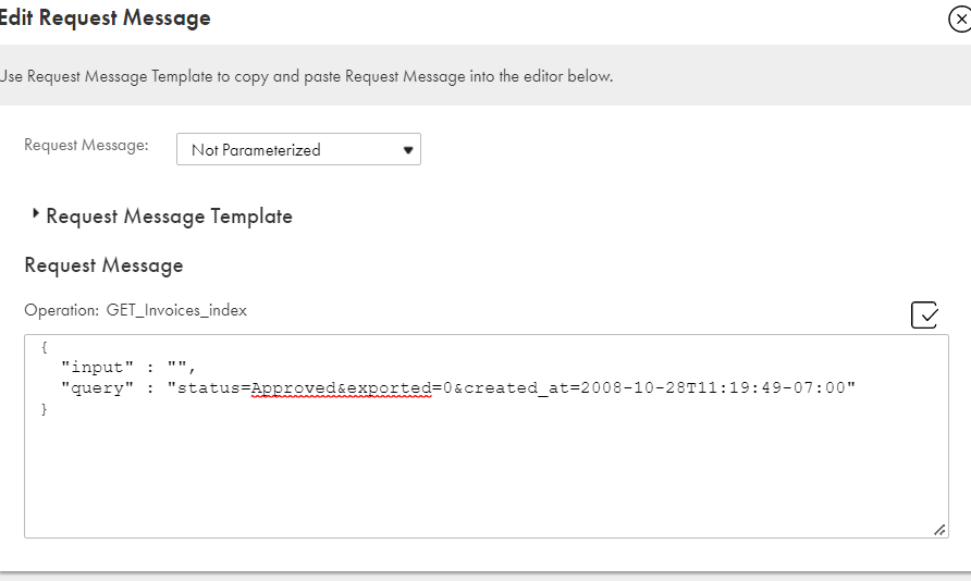 HOW TO: Add query parameters in source request to get specific dataset response instead of whole ...