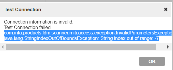 Error Qlik Sense Test Connection Fails With Fa Products Ldm Scanner Miti Access