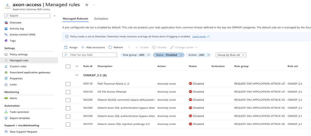 HOW TO: Configure Microsoft Azure Application Gateway with OWASP 3.2 ...