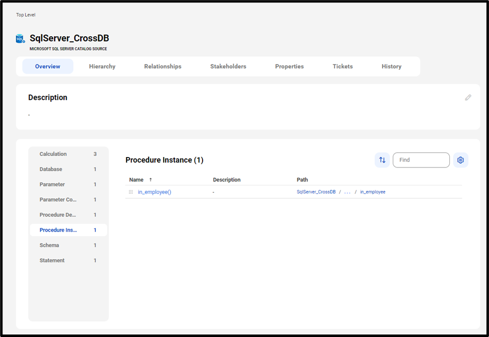 Building the Lineage for SQL Server Stored Procedure which insert data across Database in CDGC
