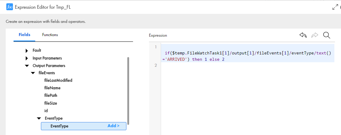 How To Determine Eventtype Of File Watcher Task In Cdi Taskflow Using Assignment Step 