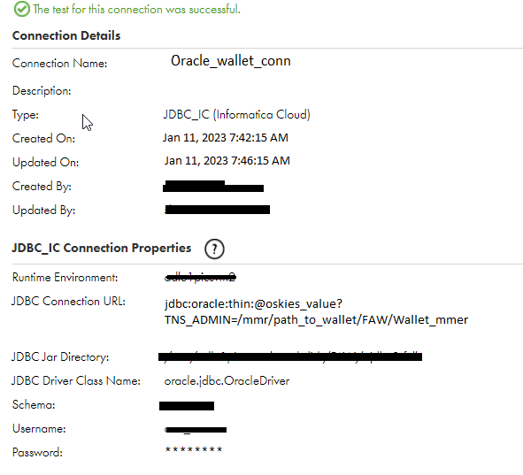 How To Connect To Oracle Database Using Jdbcic Connector Using Oracle Wallet In Cdi 