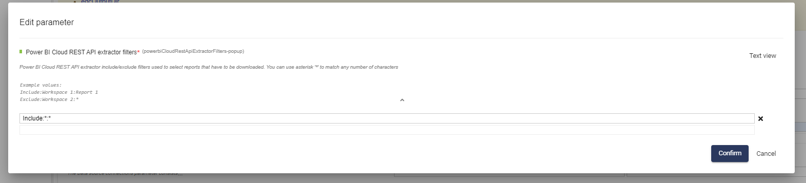 Configuring Power BI Scanner in Advanced Scanner Metadex