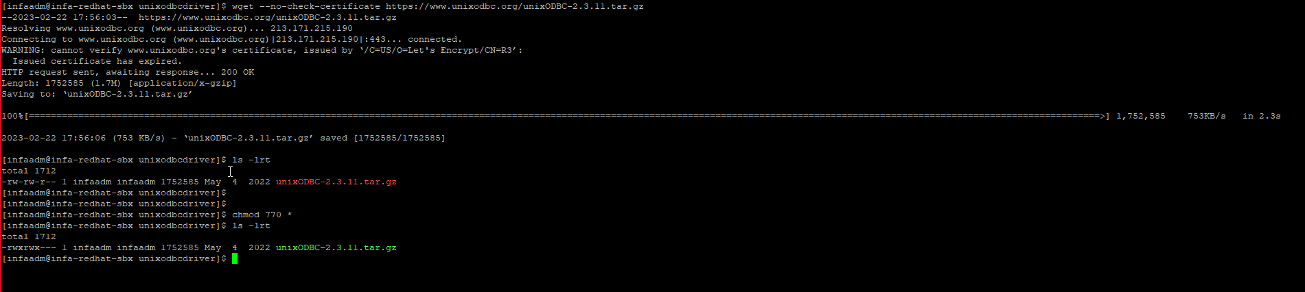 How to create an ODBC Connection with Linux Secure Agent in IICS