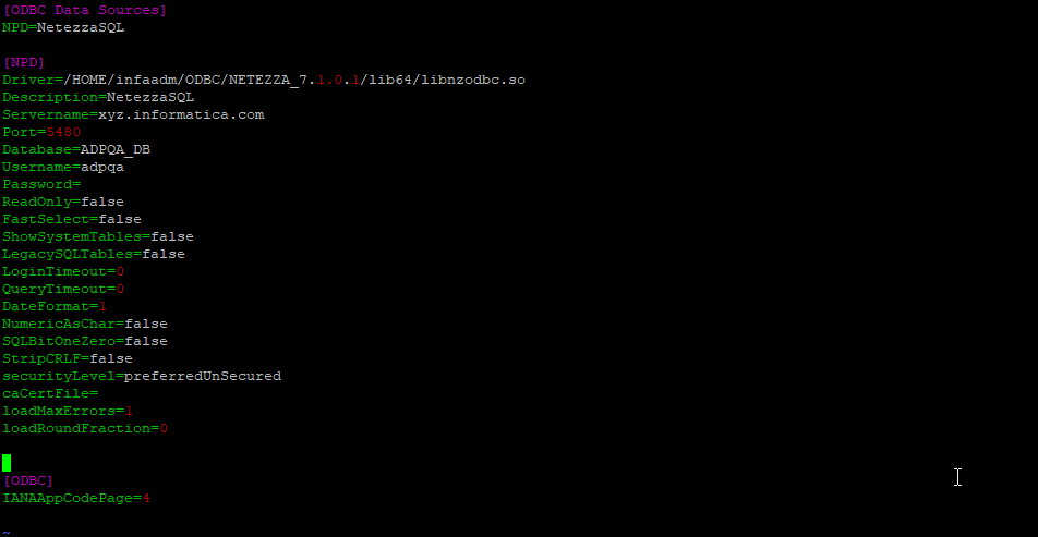 How to create an ODBC Connection with Linux Secure Agent in IICS