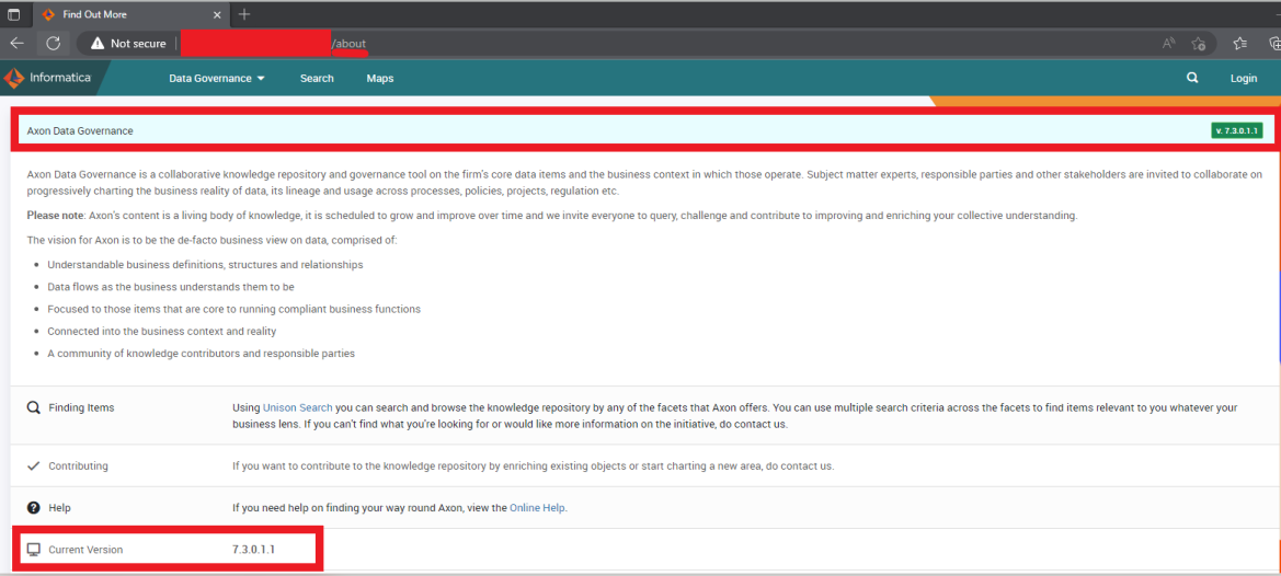 ERROR : Version does not change in $AXON_URL/about page post upgrade
