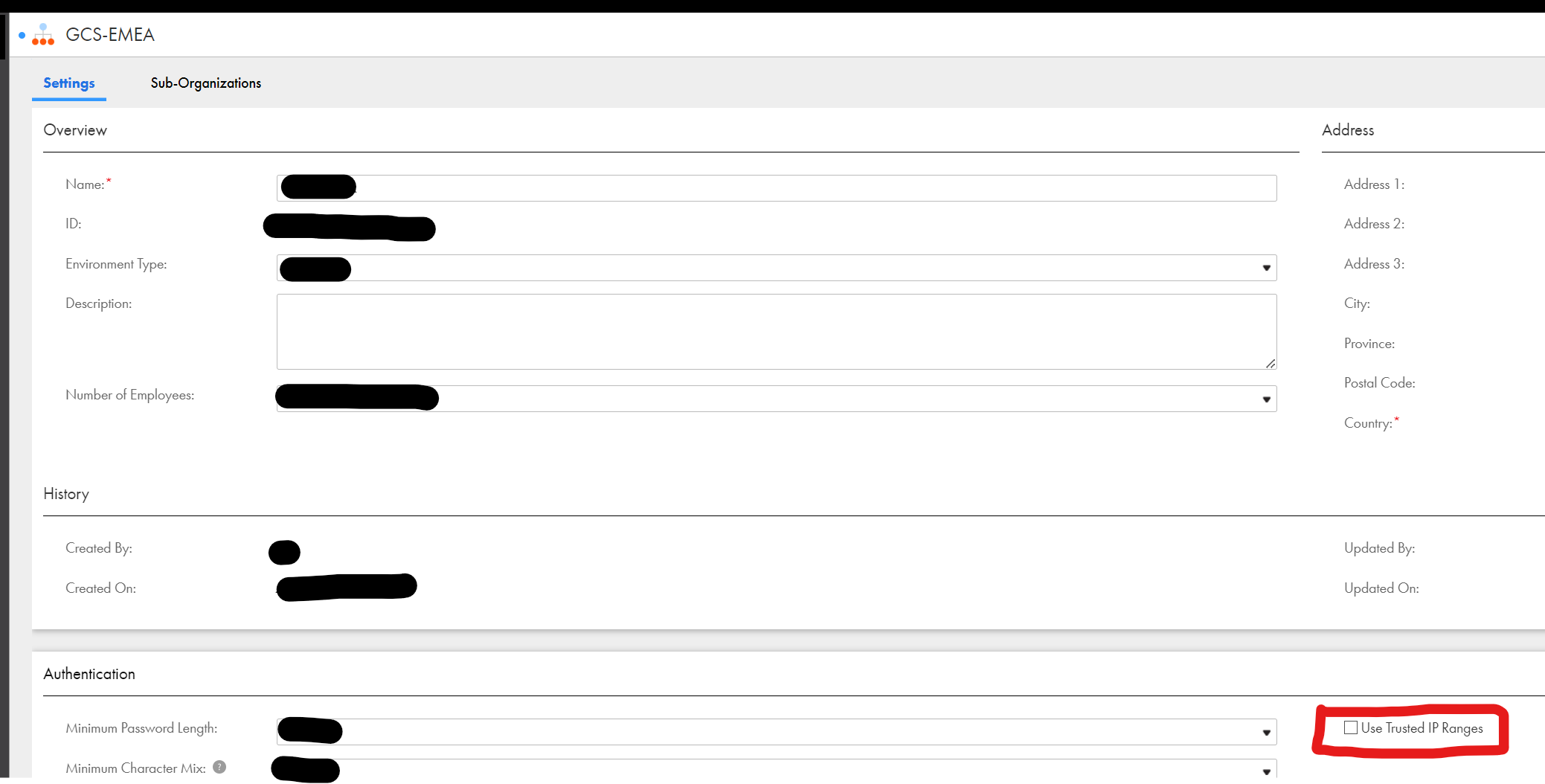 Whitelisting IP addresses for an Organization via API