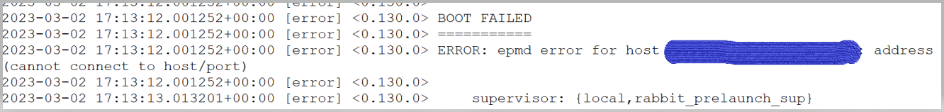 Error Epmd Error For Host Abc Address Cannot Connect To Hostport When Installing Axon