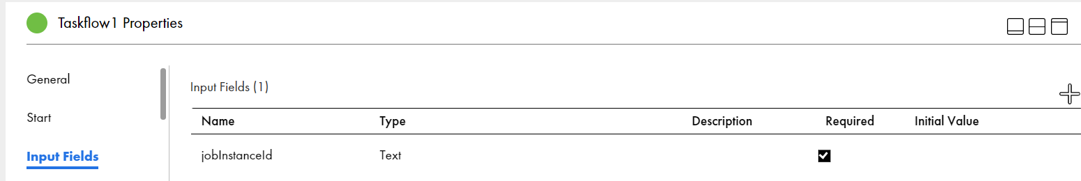 ERROR: "Failure in populating taskflow details. Required input field jobInstanceId not present ...