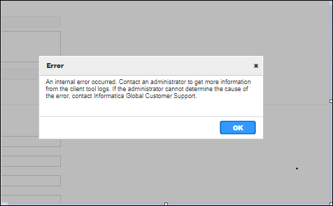 ERROR: "An internal error occurred. Contact an administrator to get ...
