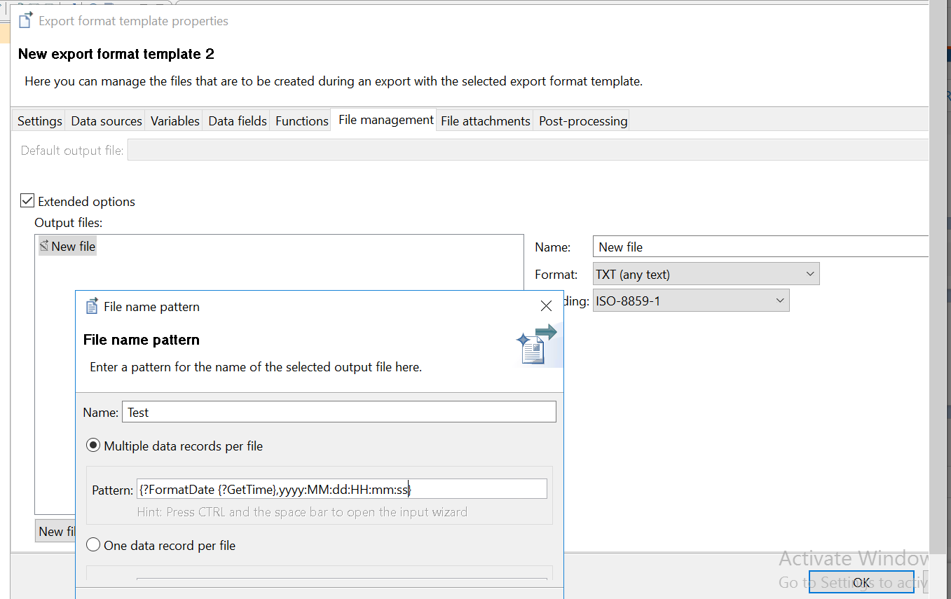 HOW TO: Format the timestamp in the exported file name in P360
