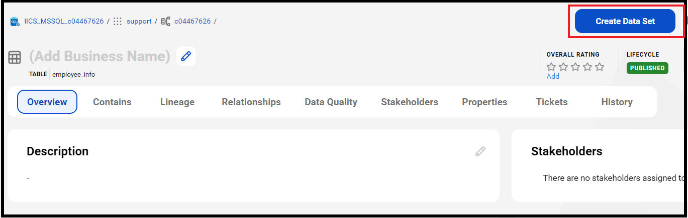 How to create a Business Lineage in CDGC